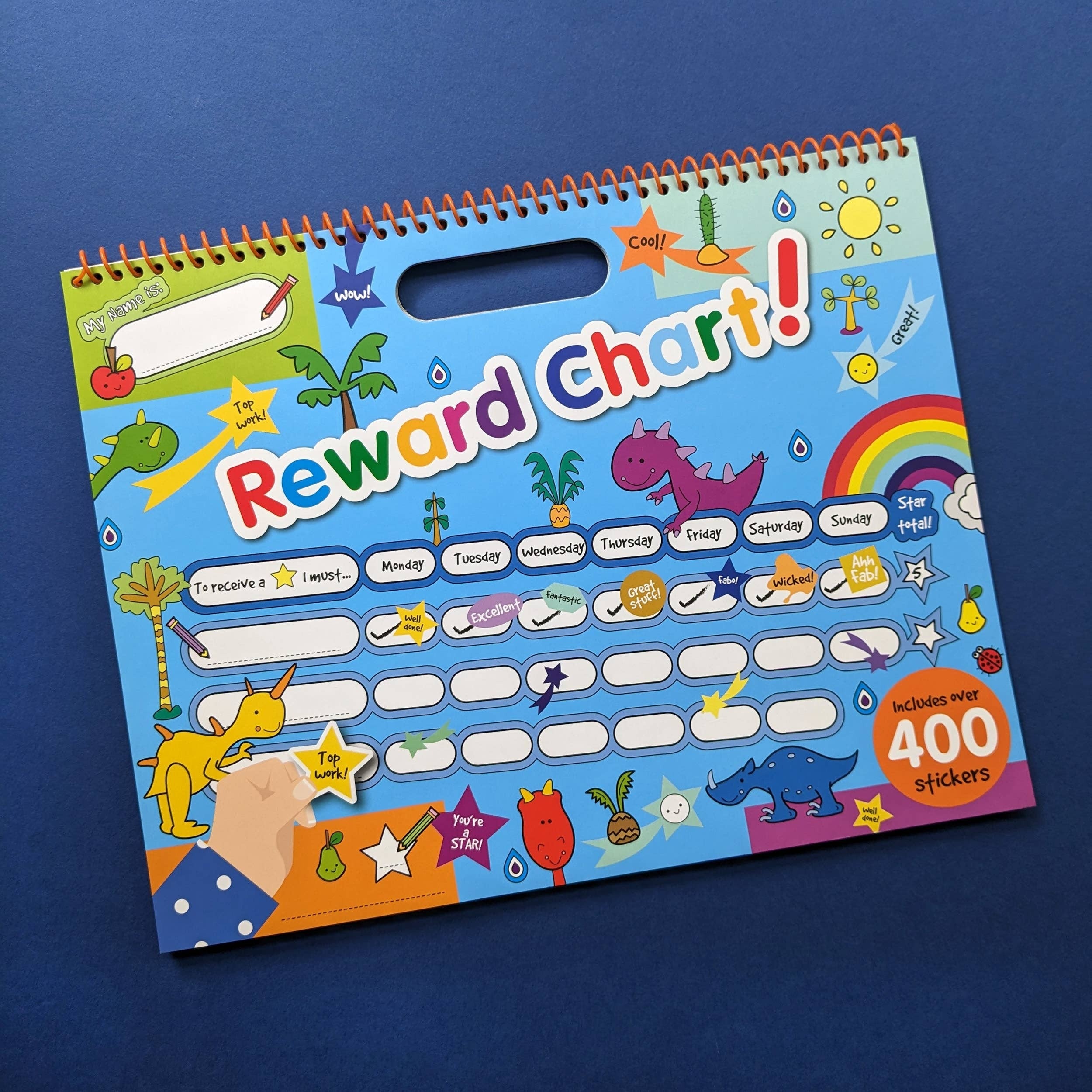 Reward Chart with Stickers - Dinosaur | Imagination Station Fun Zone, LLC